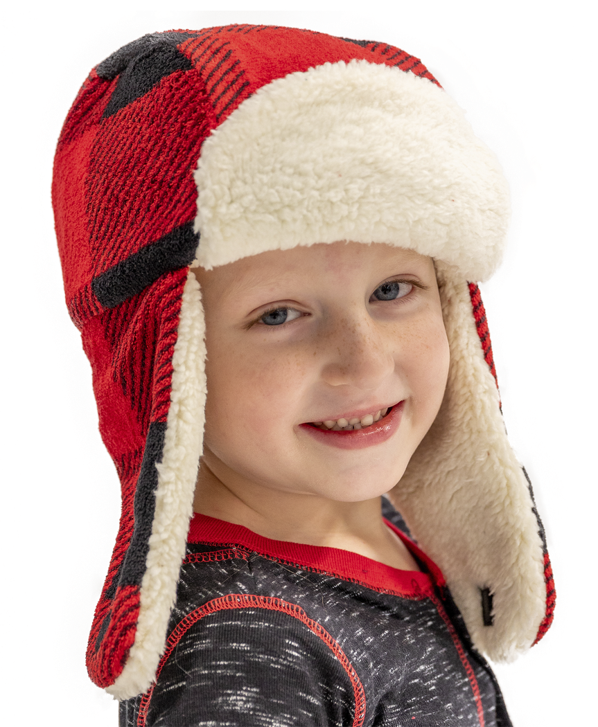 Red Plaid Bomber Cap – Little Laramie Trading Company