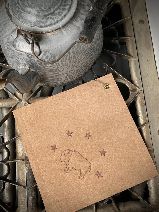 Leather Hot Pad with Buffalo – Little Laramie Trading Company